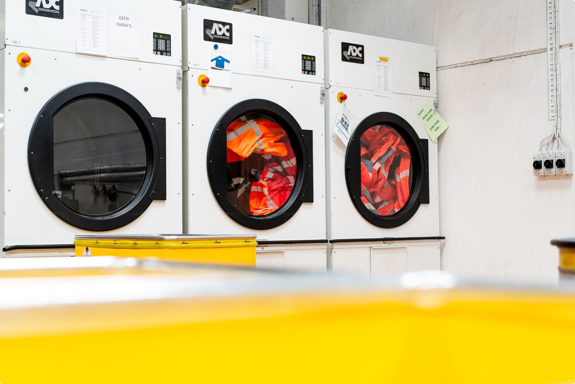 Industriële wasserij voor werkkledij - Radius Leasewear